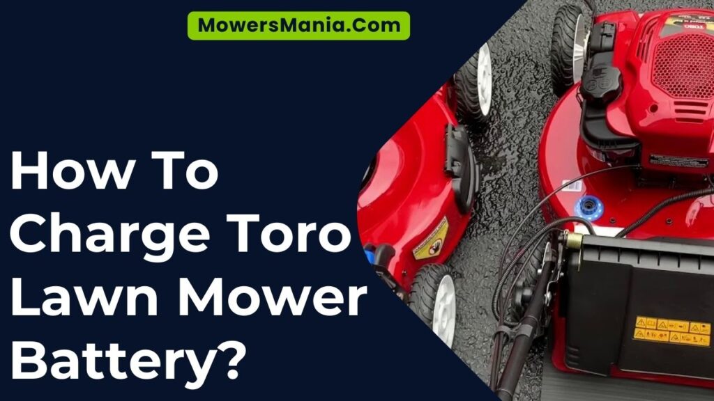 How To Charge Toro Lawn Mower Battery? – MowersMania.Com