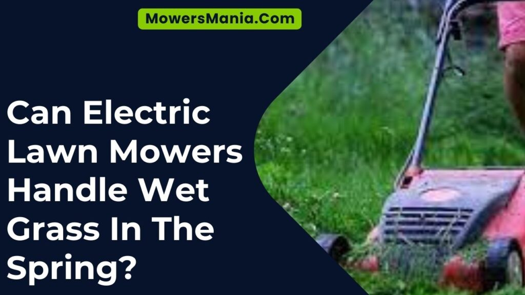 Can Electric Lawn Mowers Handle Wet Grass In The Spring? – MowersMania.Com